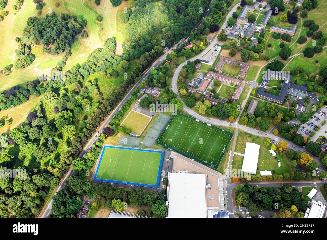 Aerial image of University Park, the A52 and Wollaton Park in ...