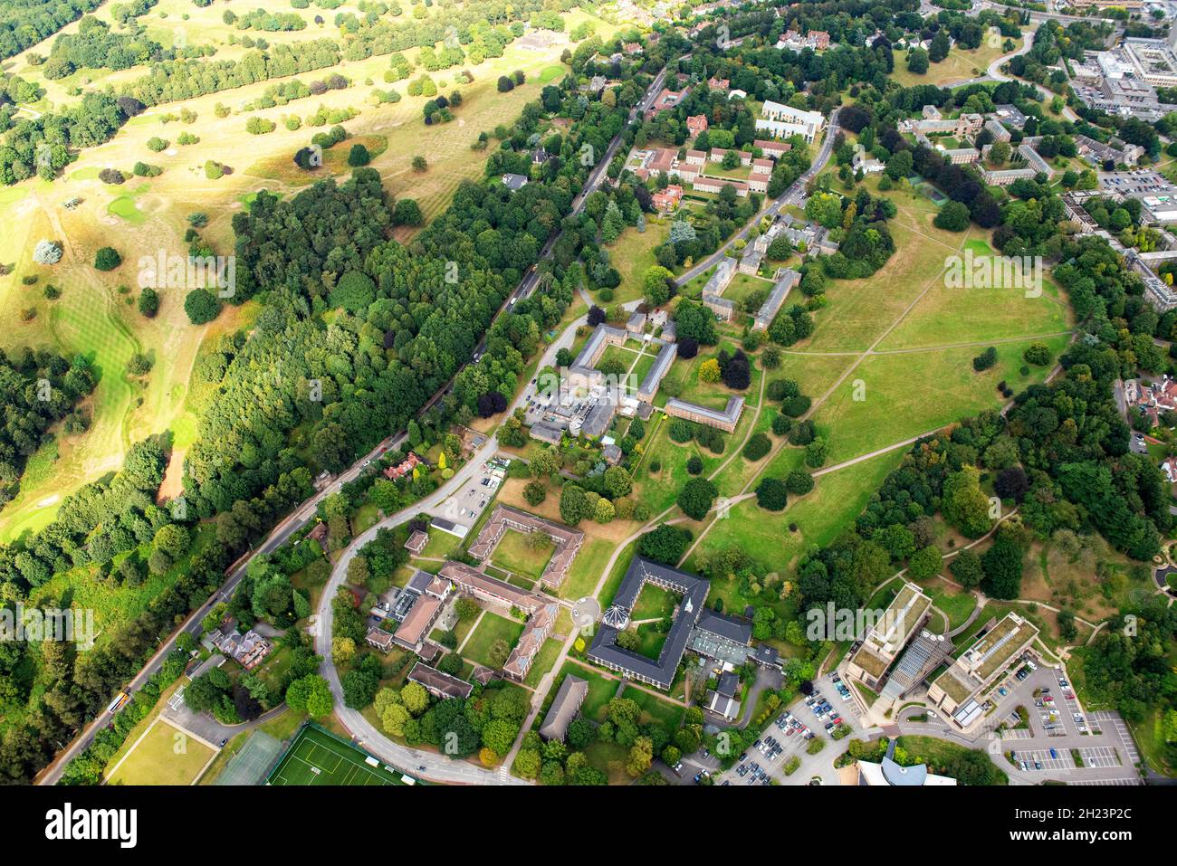 Aerial image of University Park, the A52 and Wollaton Park in ...