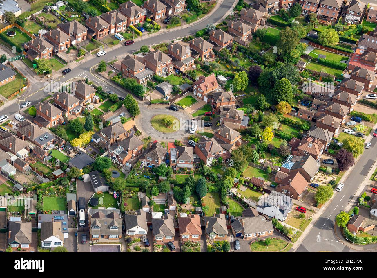 Aerial Image of West Bridgford in Nottingham Nottinghamshire England UK ...