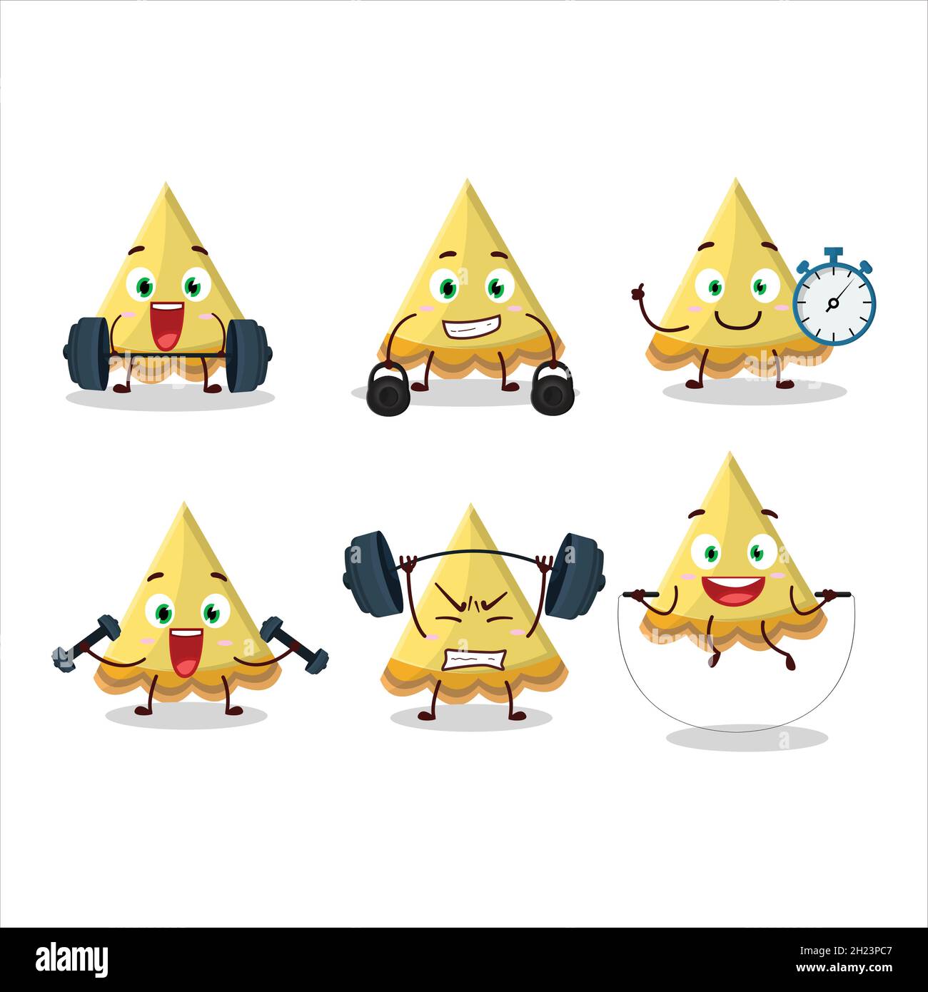 A healthy slice of lemon tart cartoon style trying some tools on ...