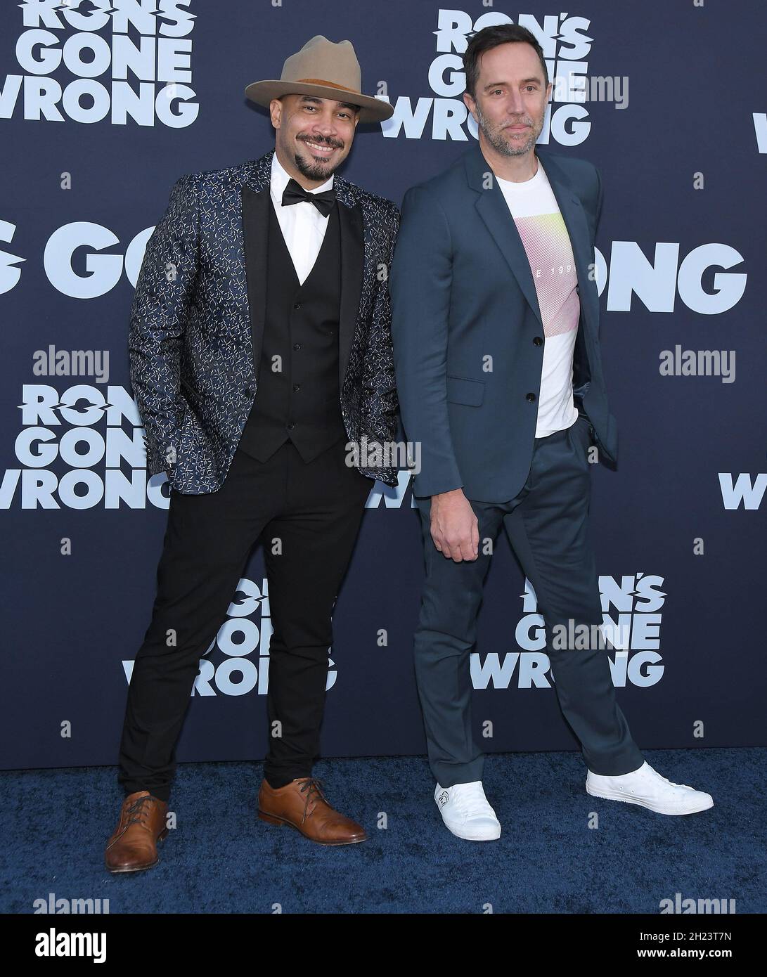 (L-R) Octavio E. Rodriguez and Jean-Philippe Vine arrives at Disney ...