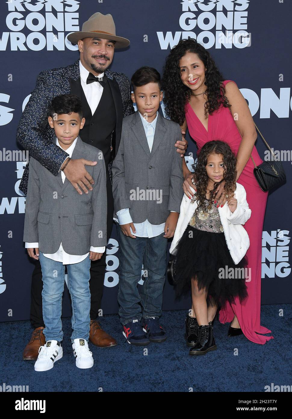 Octavio E. Rodriguez and Family arrives at Disney Studios' RON'S GONE ...