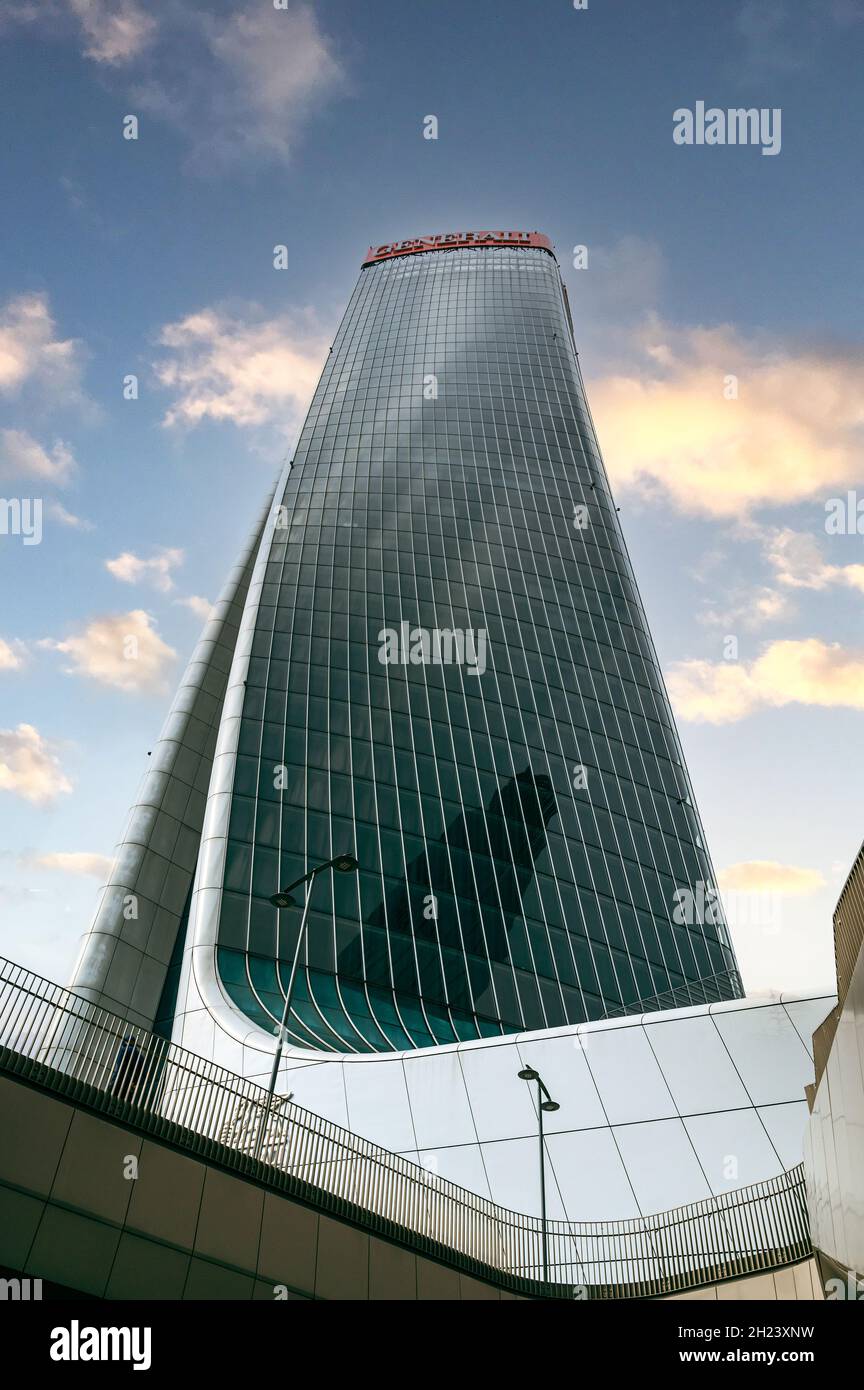 Generali Tower, a striking, twisted tower by architect Zaha Hadid ...