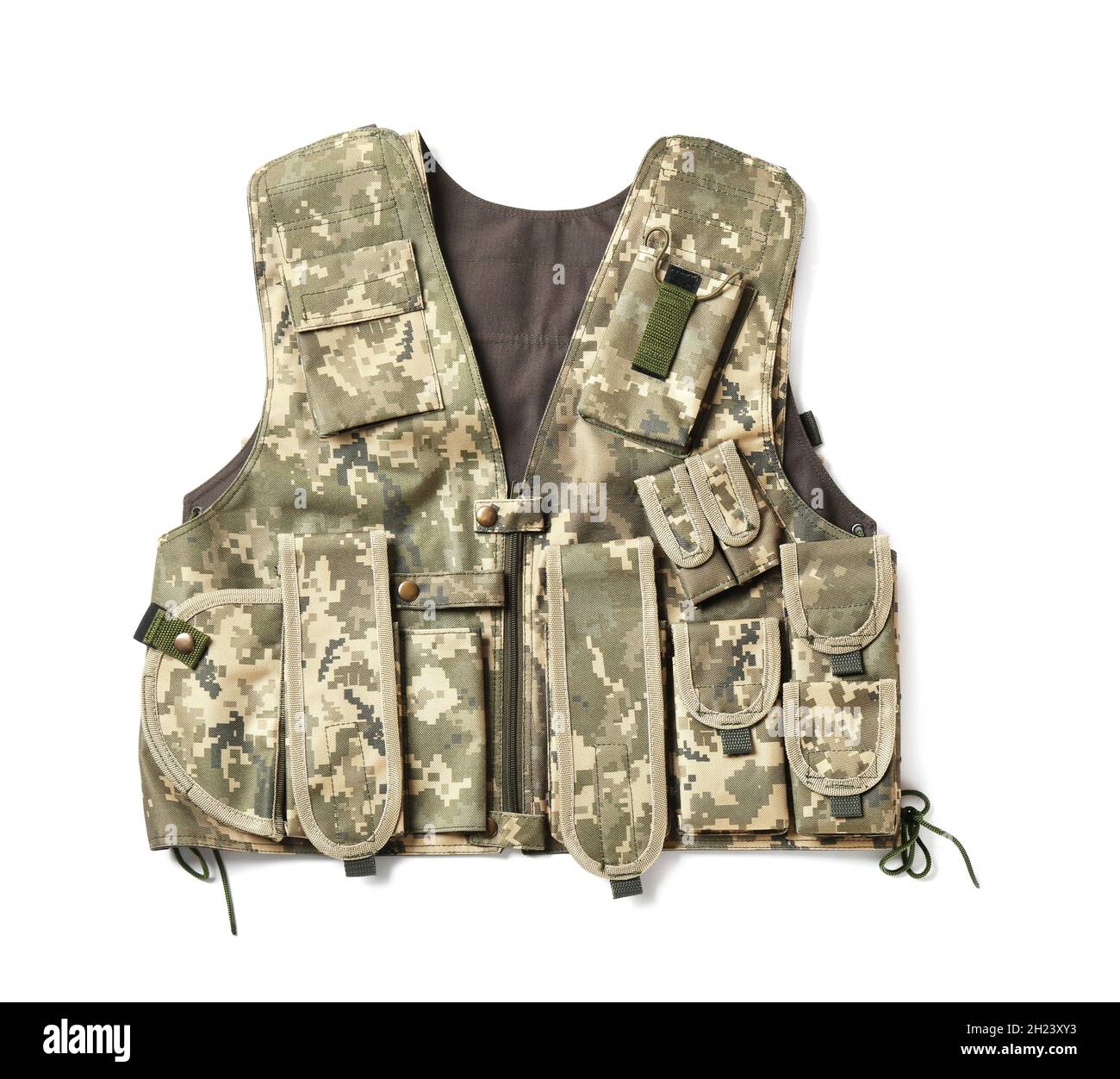 Bulletproof jacket on white background Stock Photo - Alamy