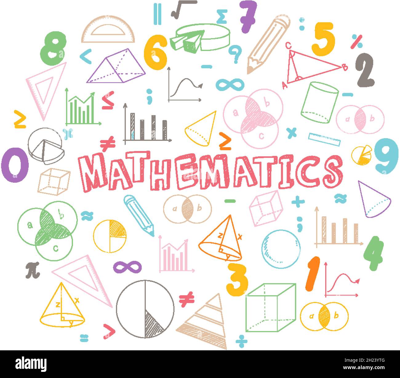 Mathematics font icon with formula illustration Stock Vector Image ...