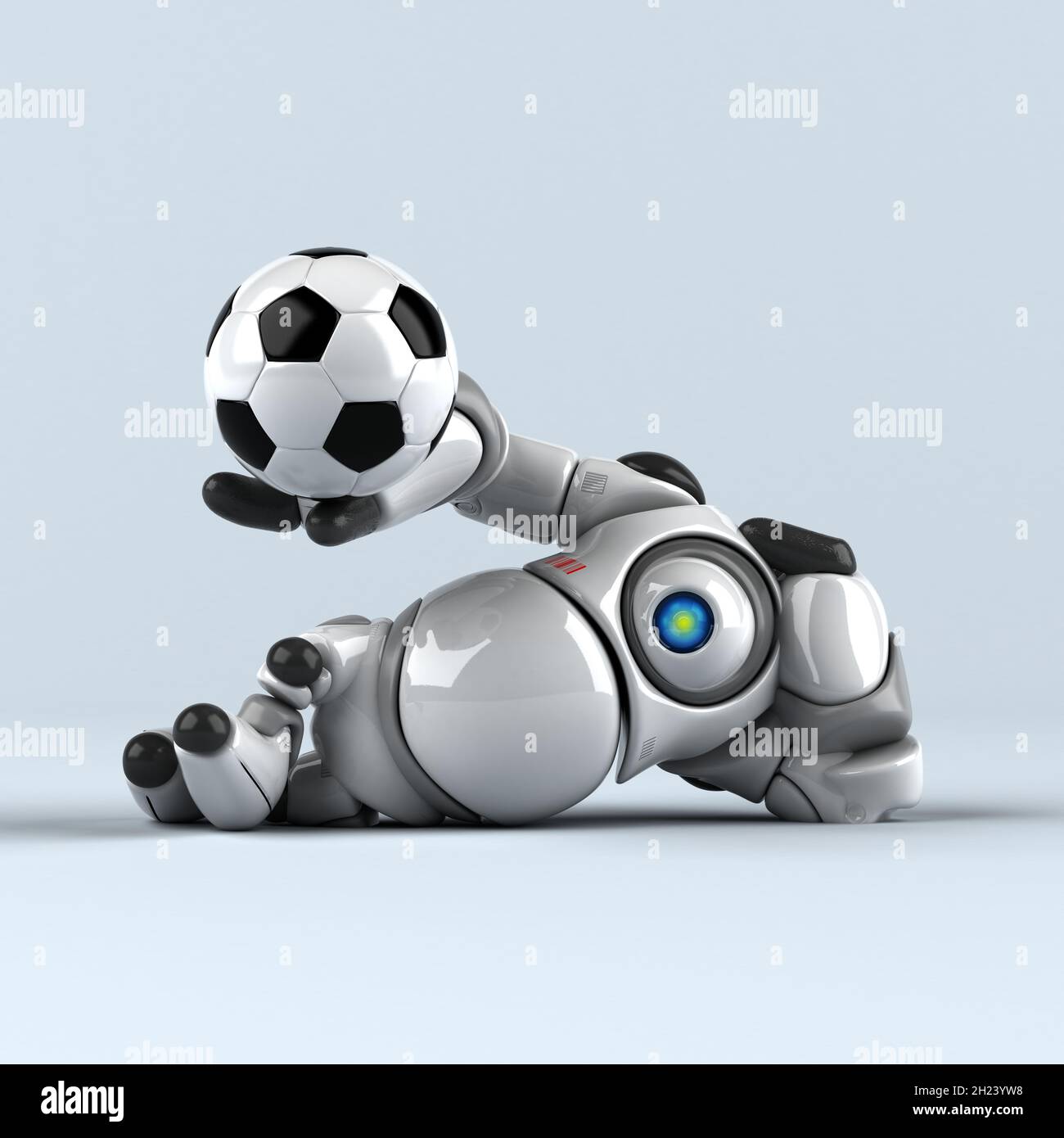 Big robot - 3D Illustration Stock Photo - Alamy