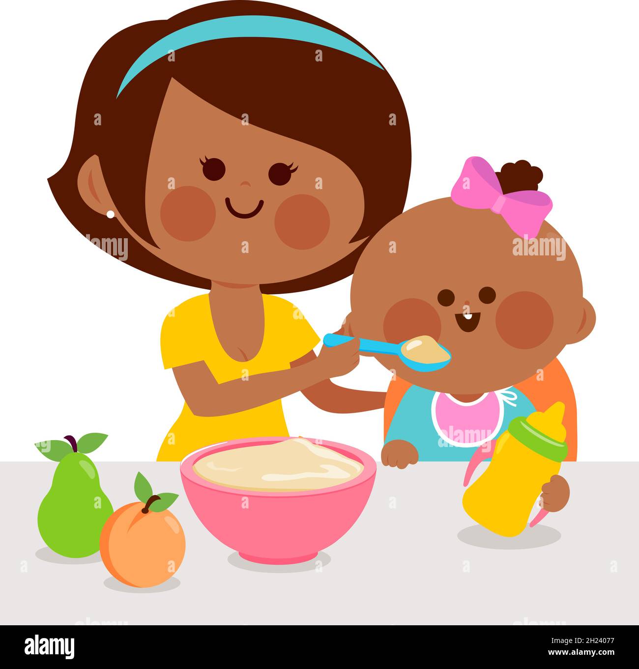 Baby Eating Clipart