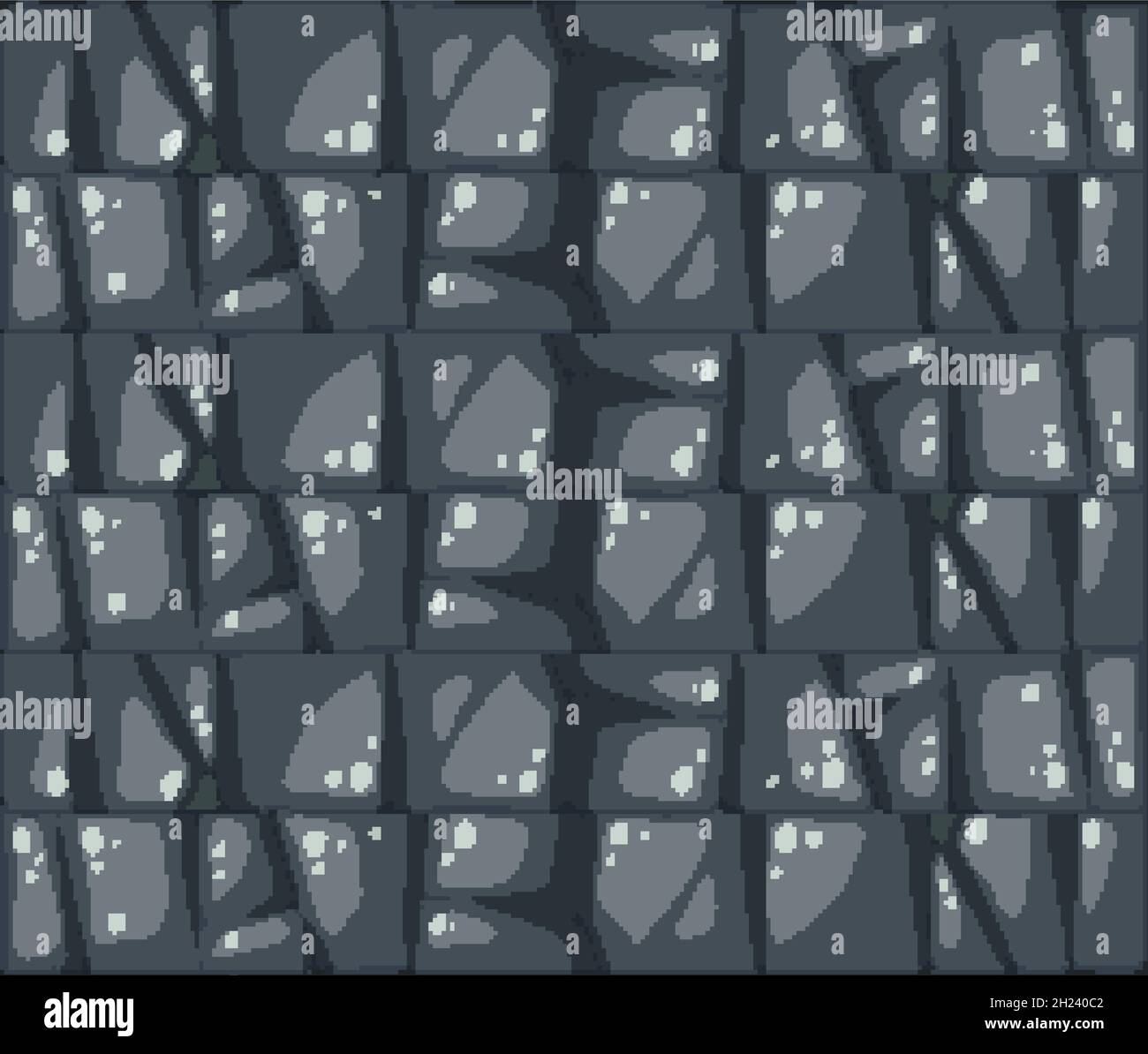 Stone tiles texture in cartoon style illustration Stock Vector Image ...