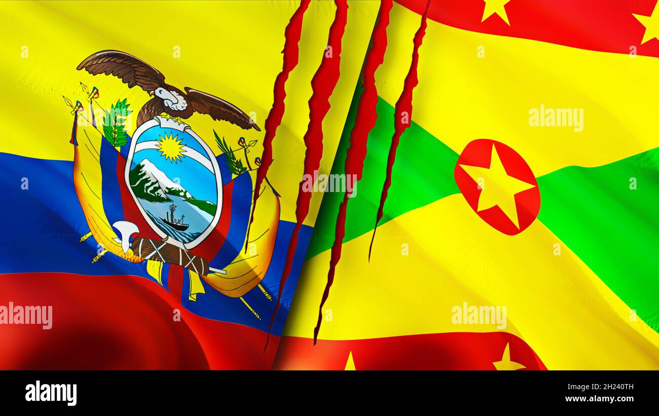 Grenada ecuador flag waving hi-res stock photography and images - Alamy