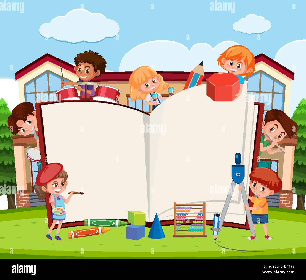 Small book opened Stock Vector Images - Alamy