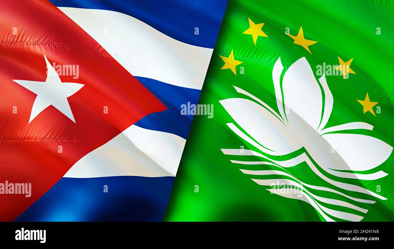 Cuba macau flag hi-res stock photography and images - Alamy