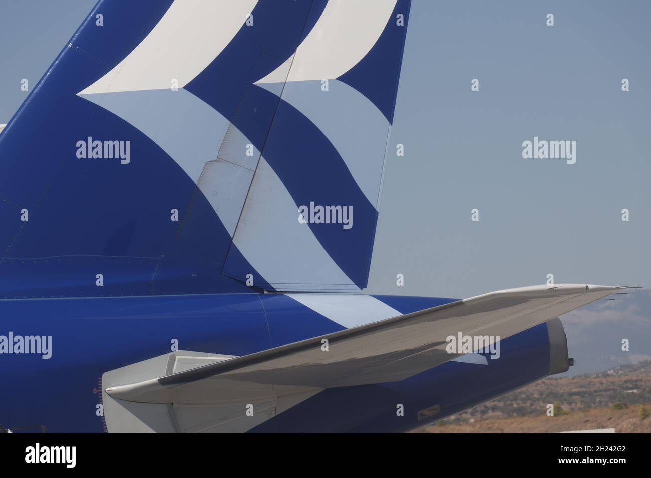 Greek Aegean Airlines Stock Photo - Alamy
