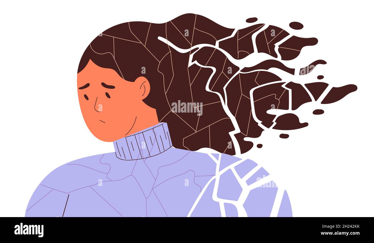 The shattered self Stock Vector Images - Alamy