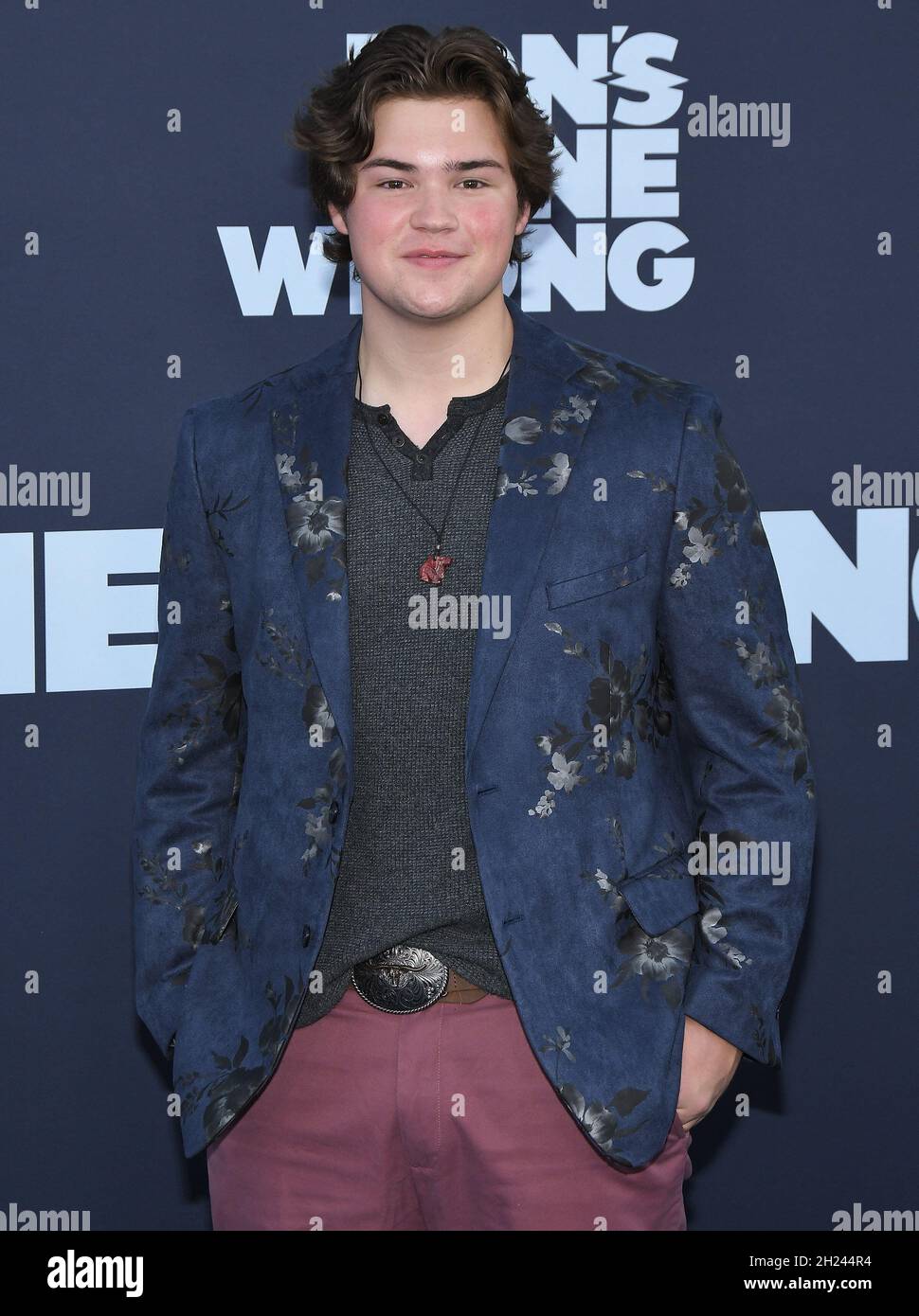 Los Angeles, USA. 19th Oct, 2021. Maxwell Acee Donovan arrives at ...