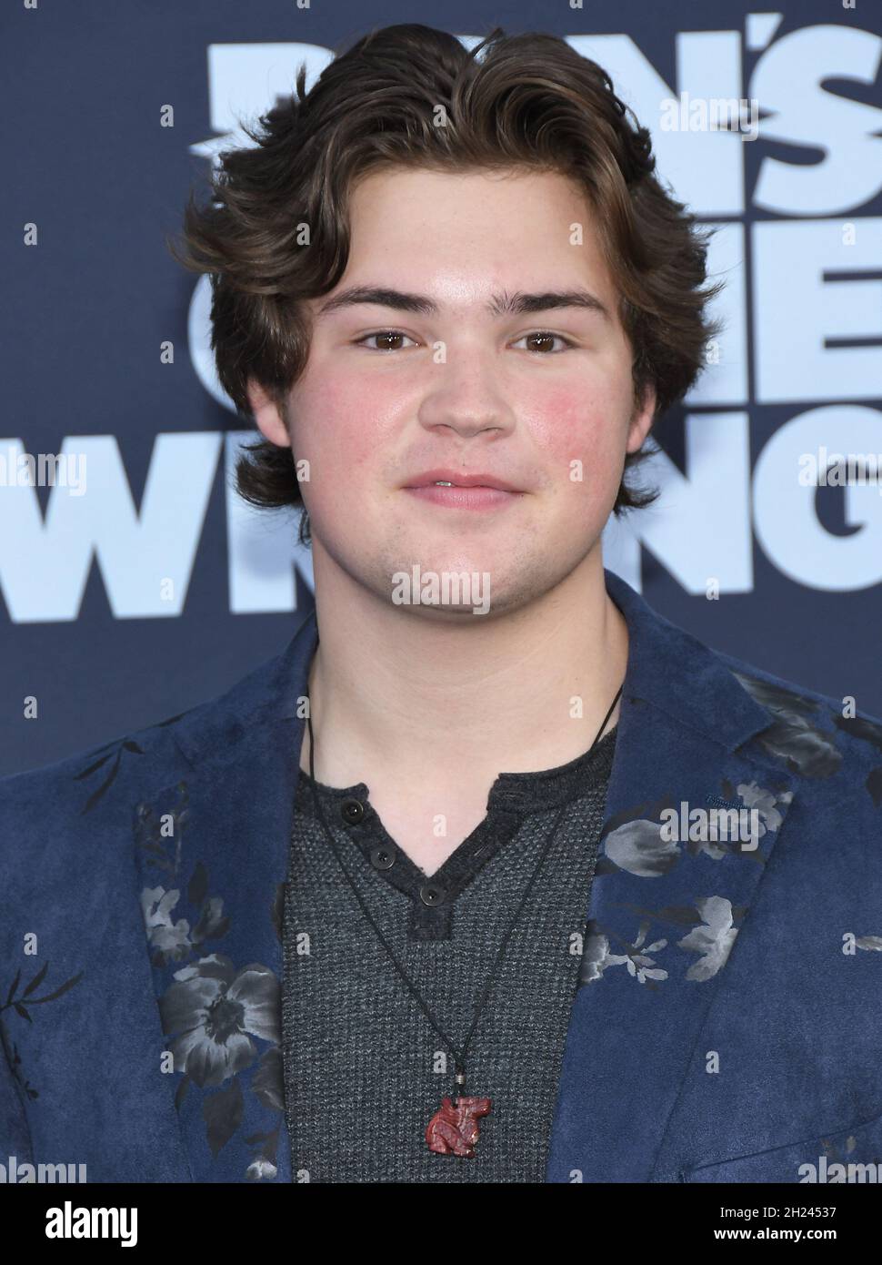 Los Angeles, USA. 19th Oct, 2021. Maxwell Acee Donovan arrives at ...