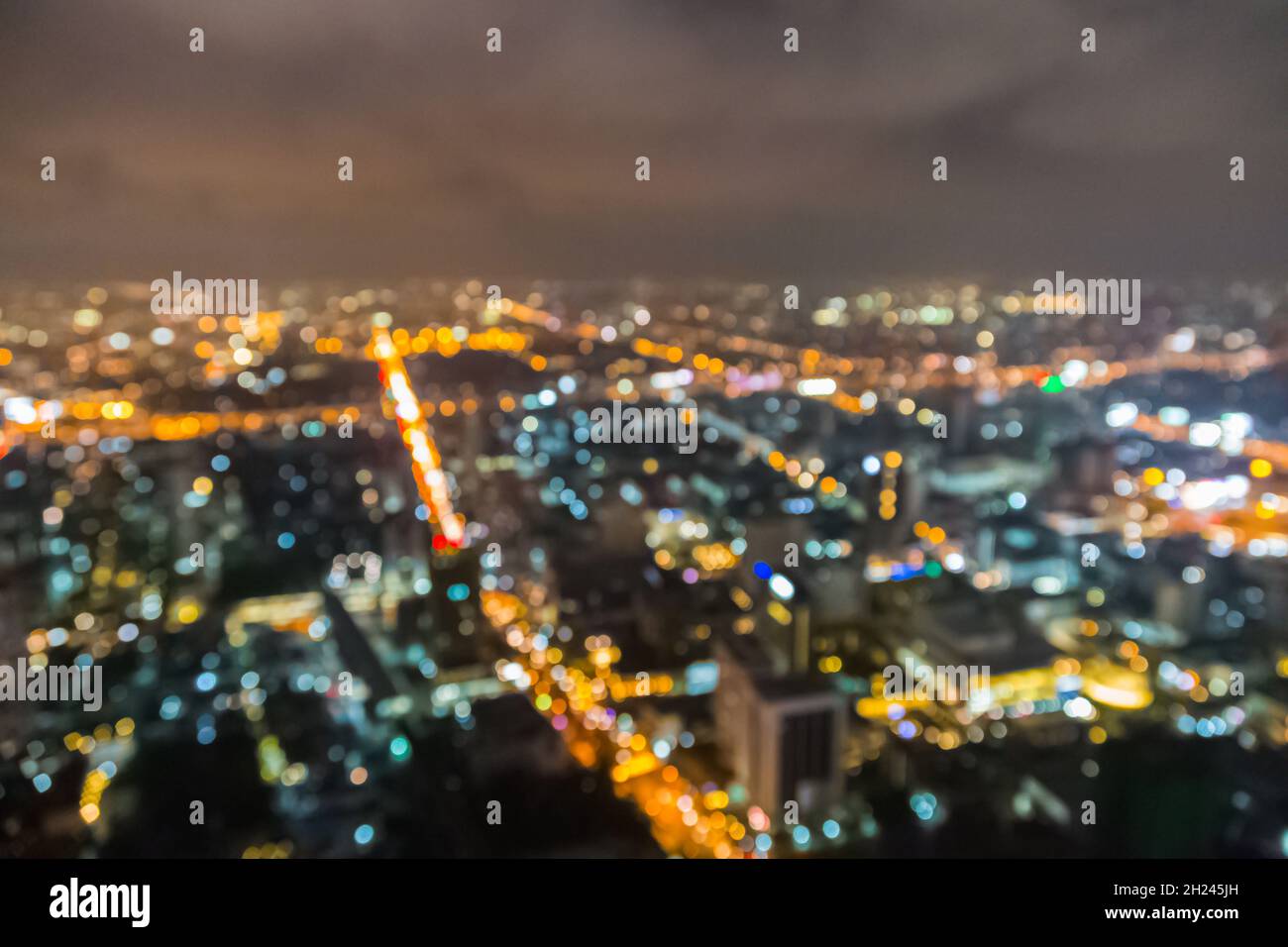 Bokeh buildings bangkok city hi-res stock photography and images - Alamy