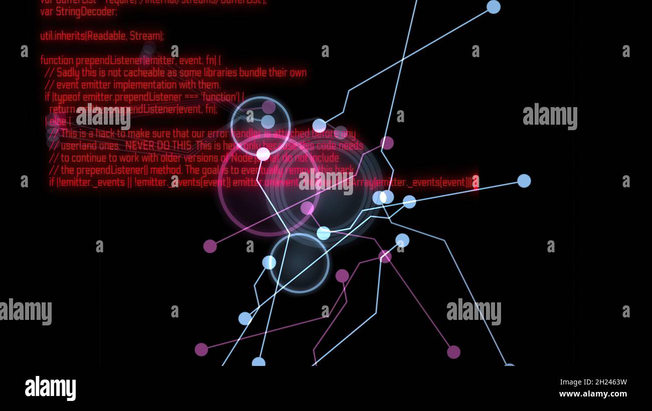 3d illustration - futuristic HUD interface and Hacker code on a ...