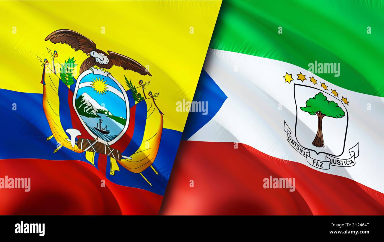 Ecuador equatorial guinea flag hi-res stock photography and images - Alamy