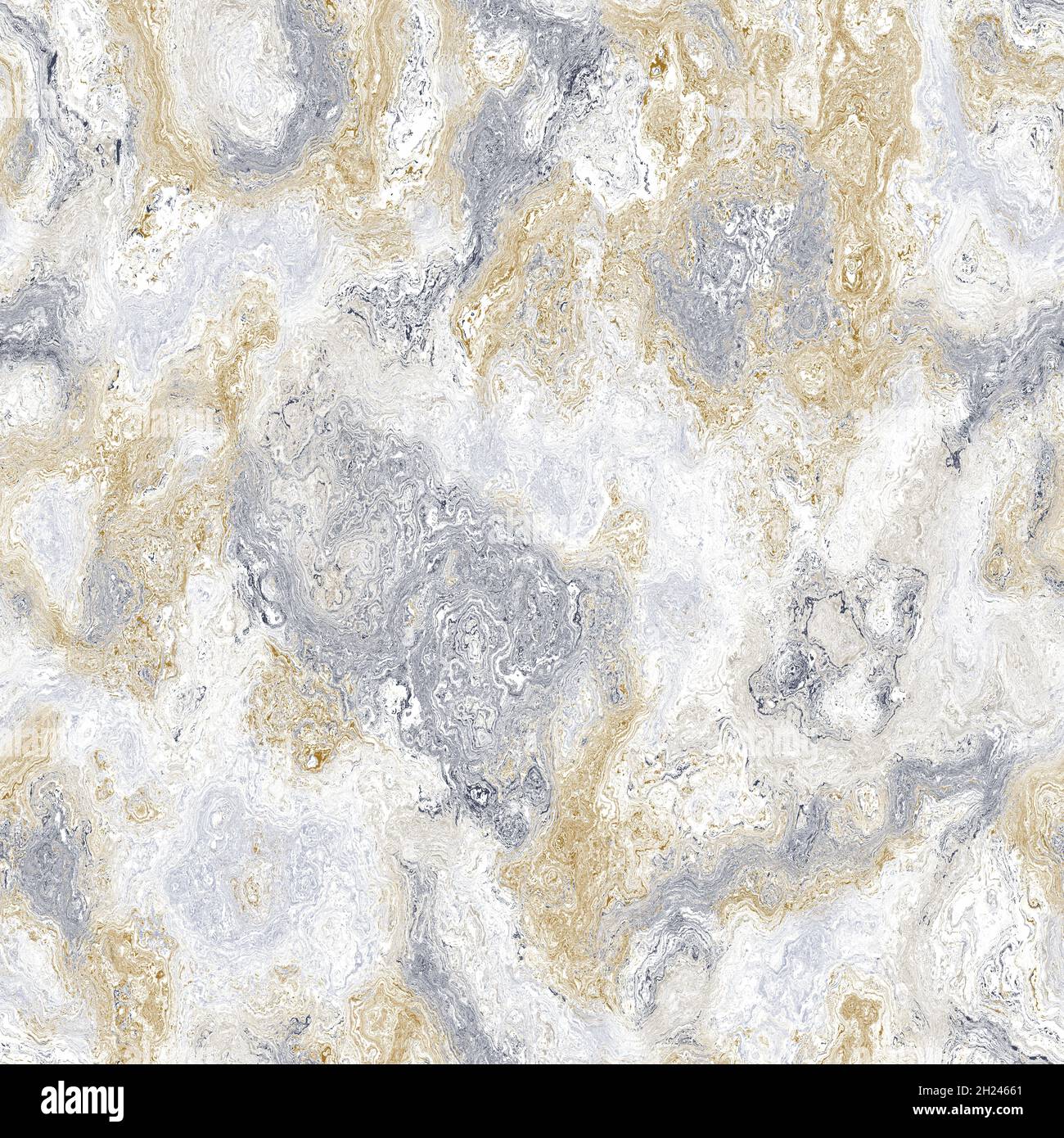White tonal marbled seamless texture. Irregular pale ink blotch paint ...