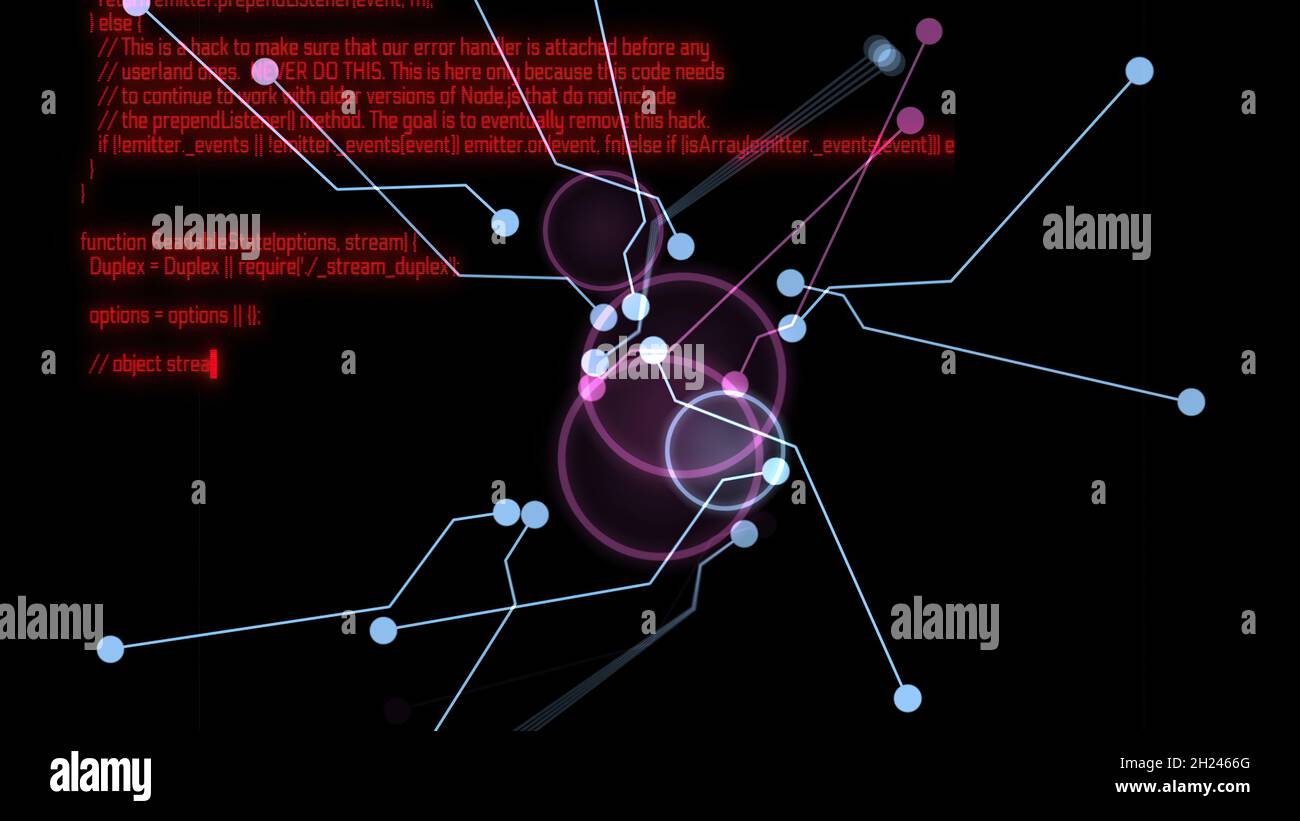 3d illustration - futuristic HUD interface and Hacker code on a computer screen terminal Stock ...