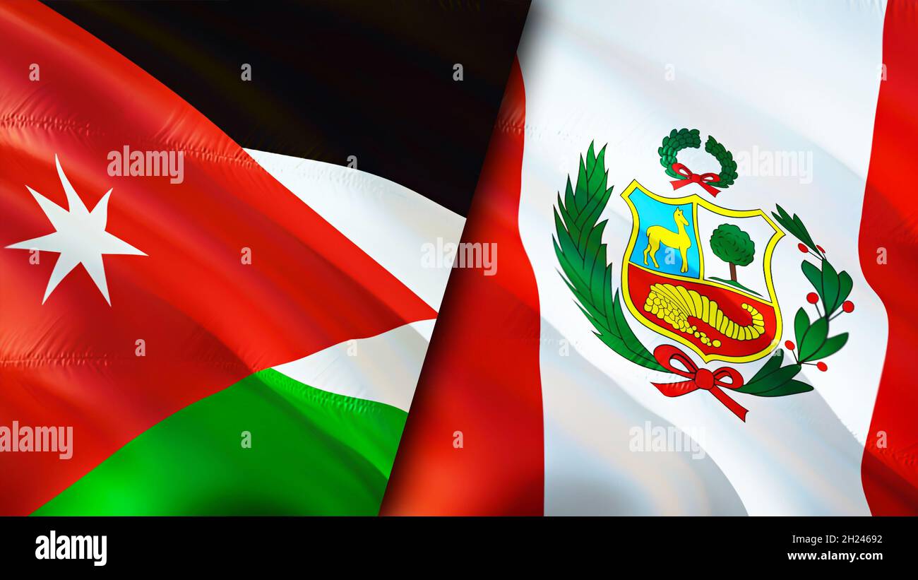 Peru jordan flag hi-res stock photography and images - Alamy