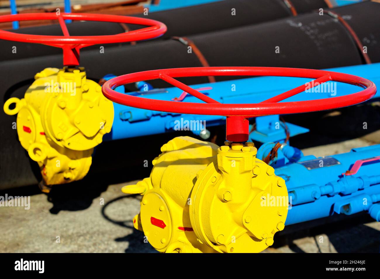 This is a valve for supplying natural gas through a gas pipeline for ...