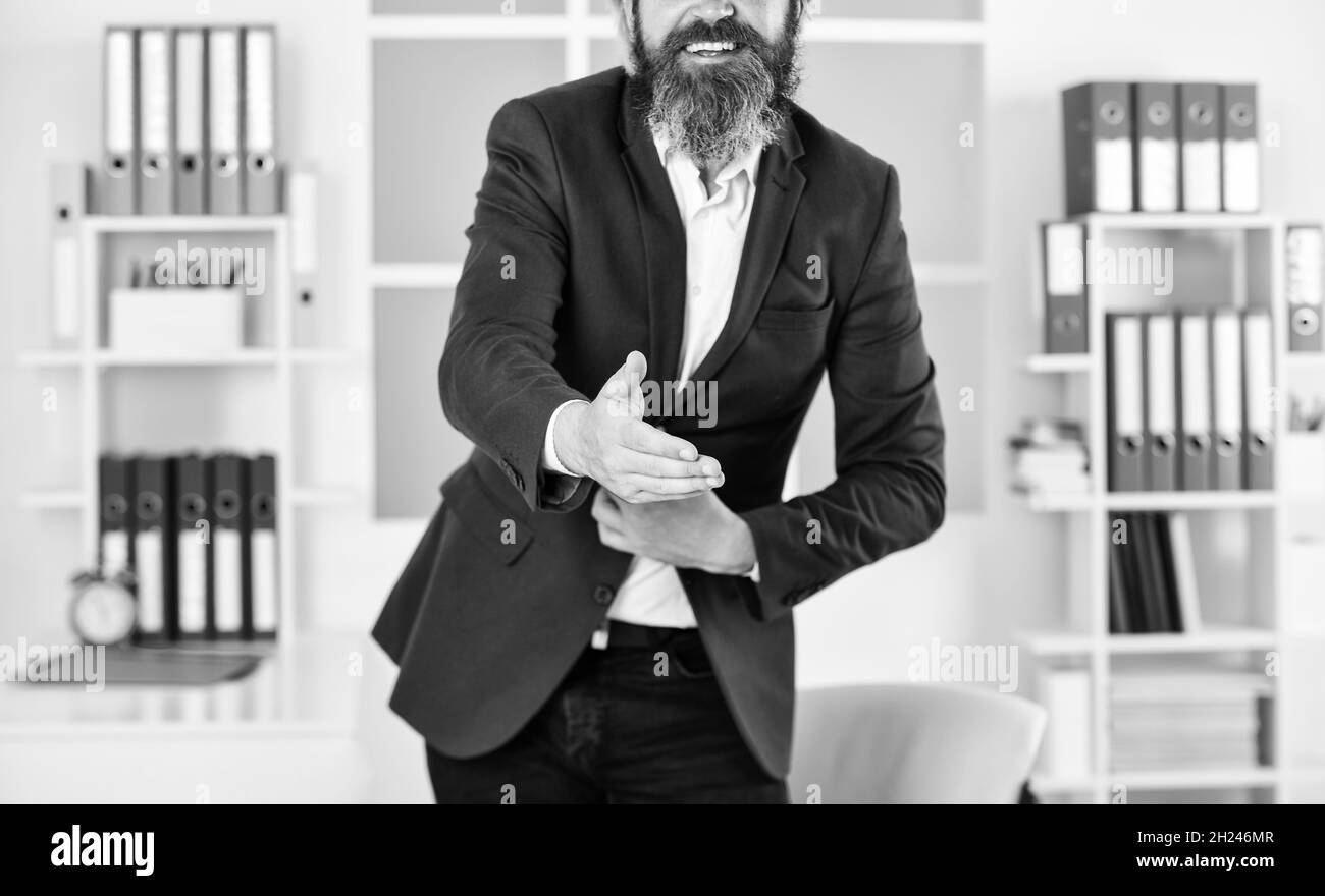 Nice to meet you. Thank you. Welcome. Take a sit. Hello gesture. Lend a ...