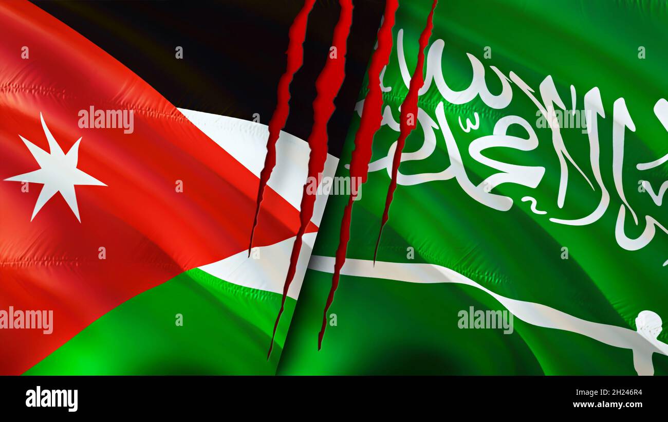 Saudi jordan flag hi-res stock photography and images - Alamy