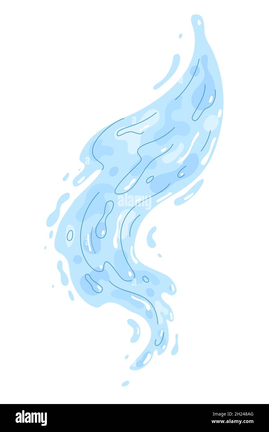 Splash of water, wave figure. Vector illustration Stock Vector Image ...