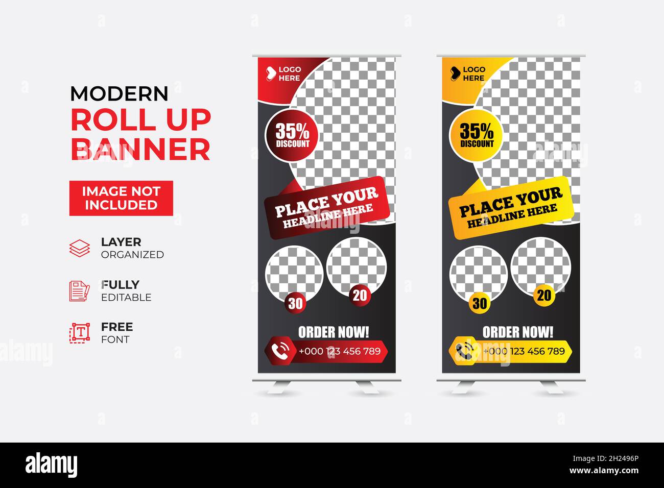 Medical rollup design hi-res stock photography and images - Alamy