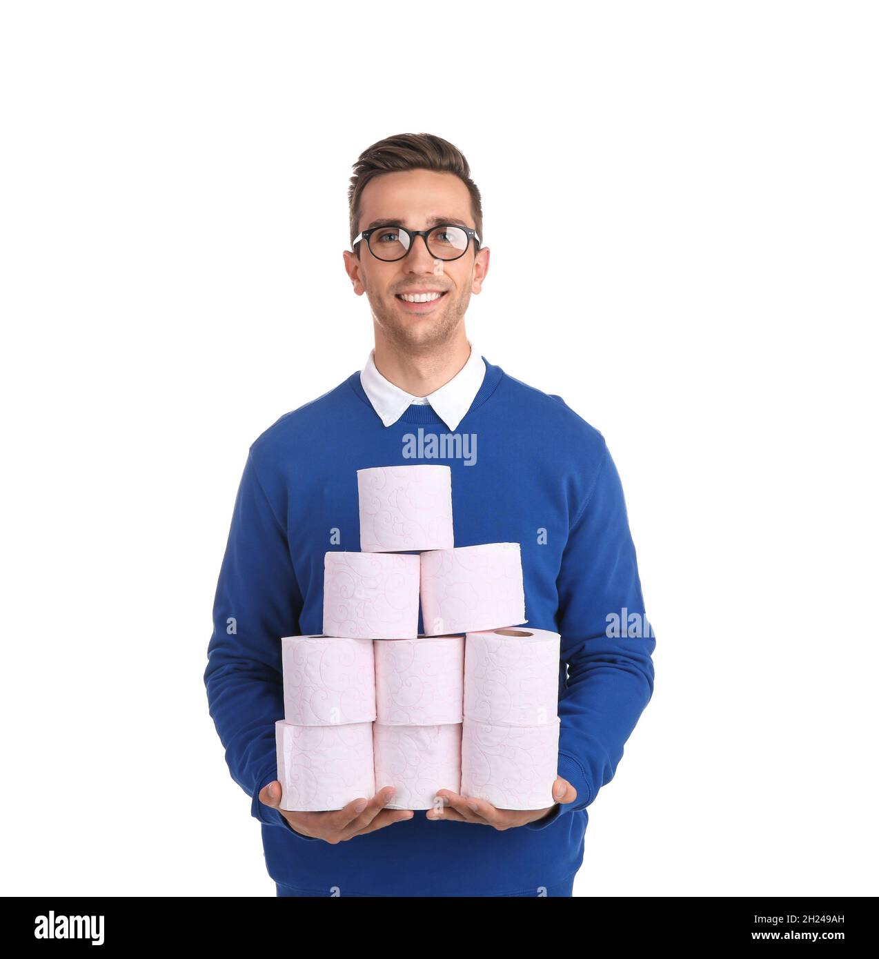 Happy toilet loo roll hi-res stock photography and images - Alamy