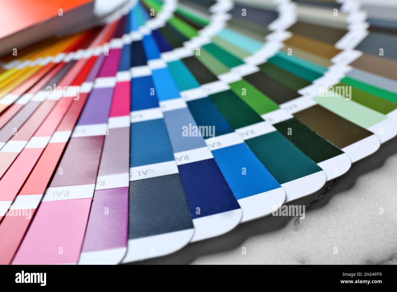 Color palette samples, closeup Stock Photo - Alamy
