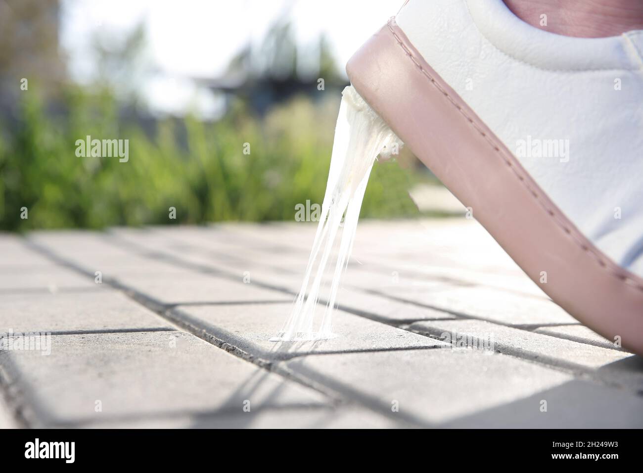 Stepping on chewing gum hi-res stock photography and images - Alamy