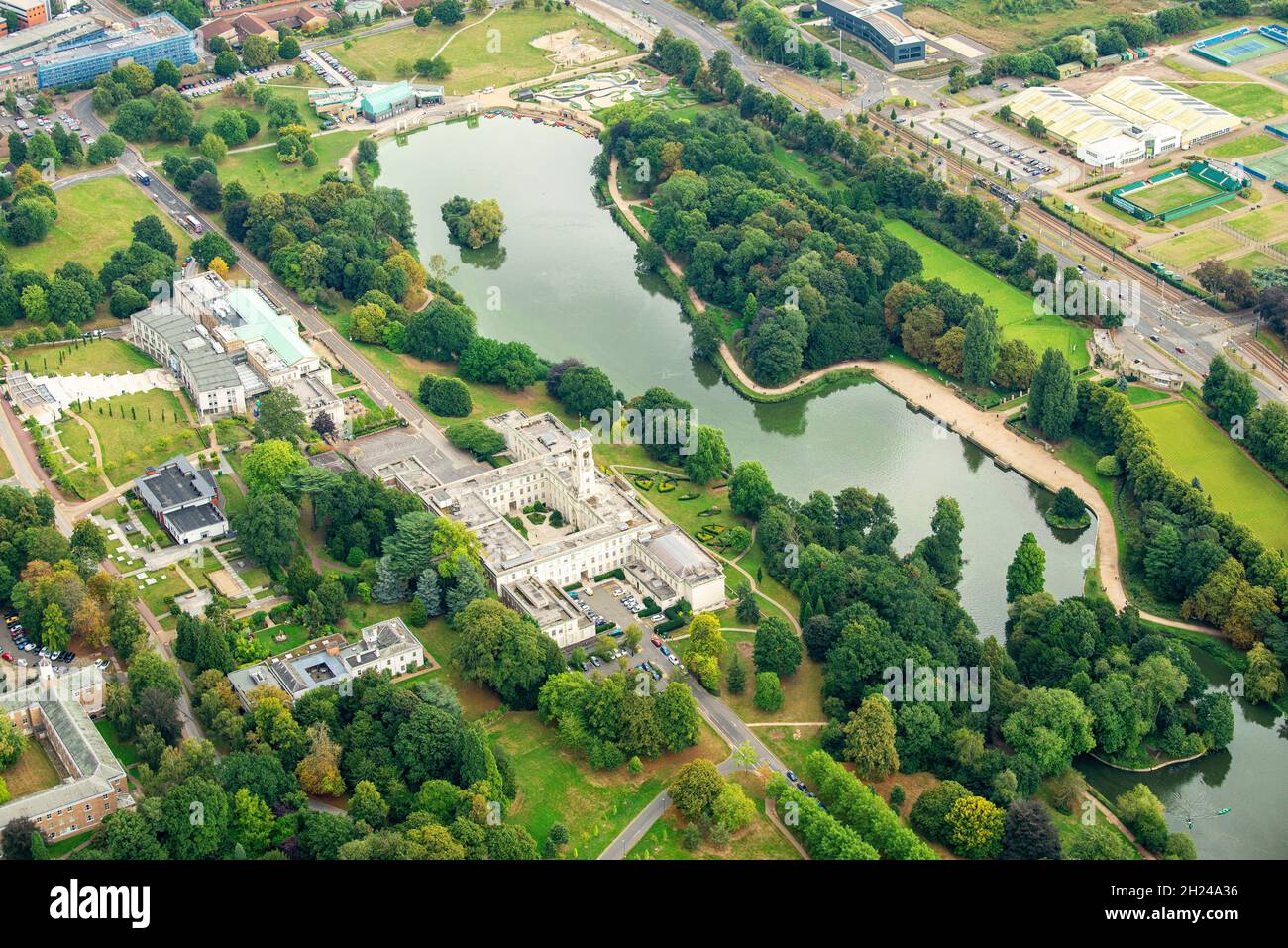 Aerial image of Highfields Park, Nottingham Nottinghamshire England UK ...