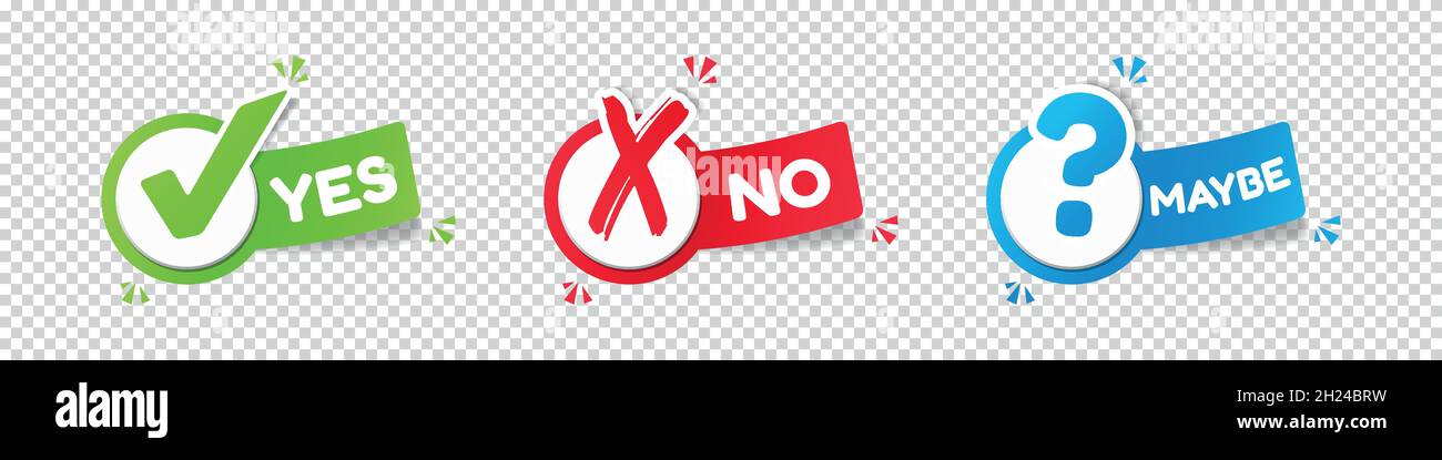 Yes No Button High Resolution Stock Photography and Images - Alamy