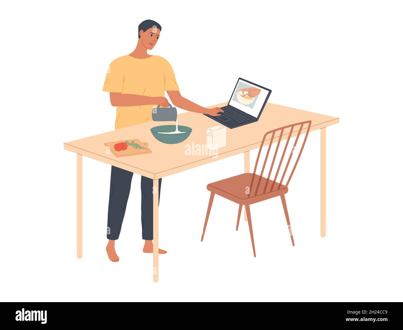 Food blogger table Cut Out Stock Images & Pictures - Alamy