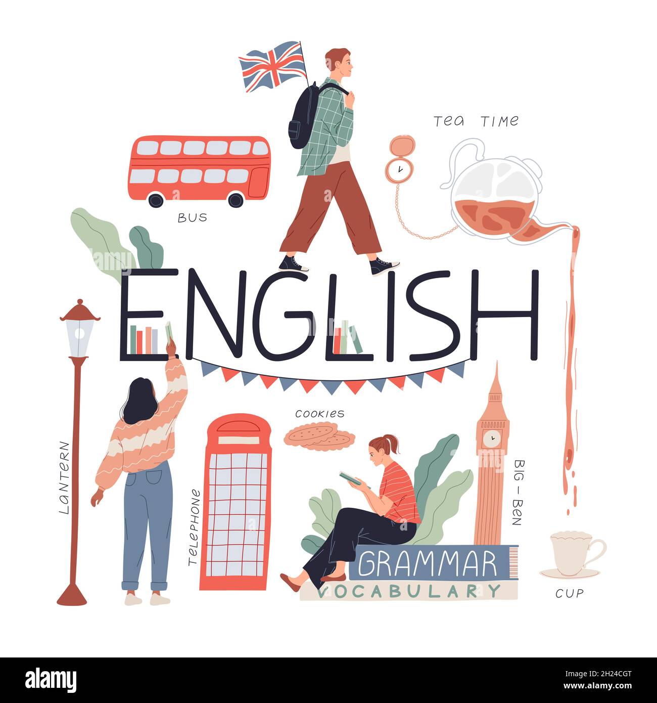 Language study travel Stock Vector Images - Alamy