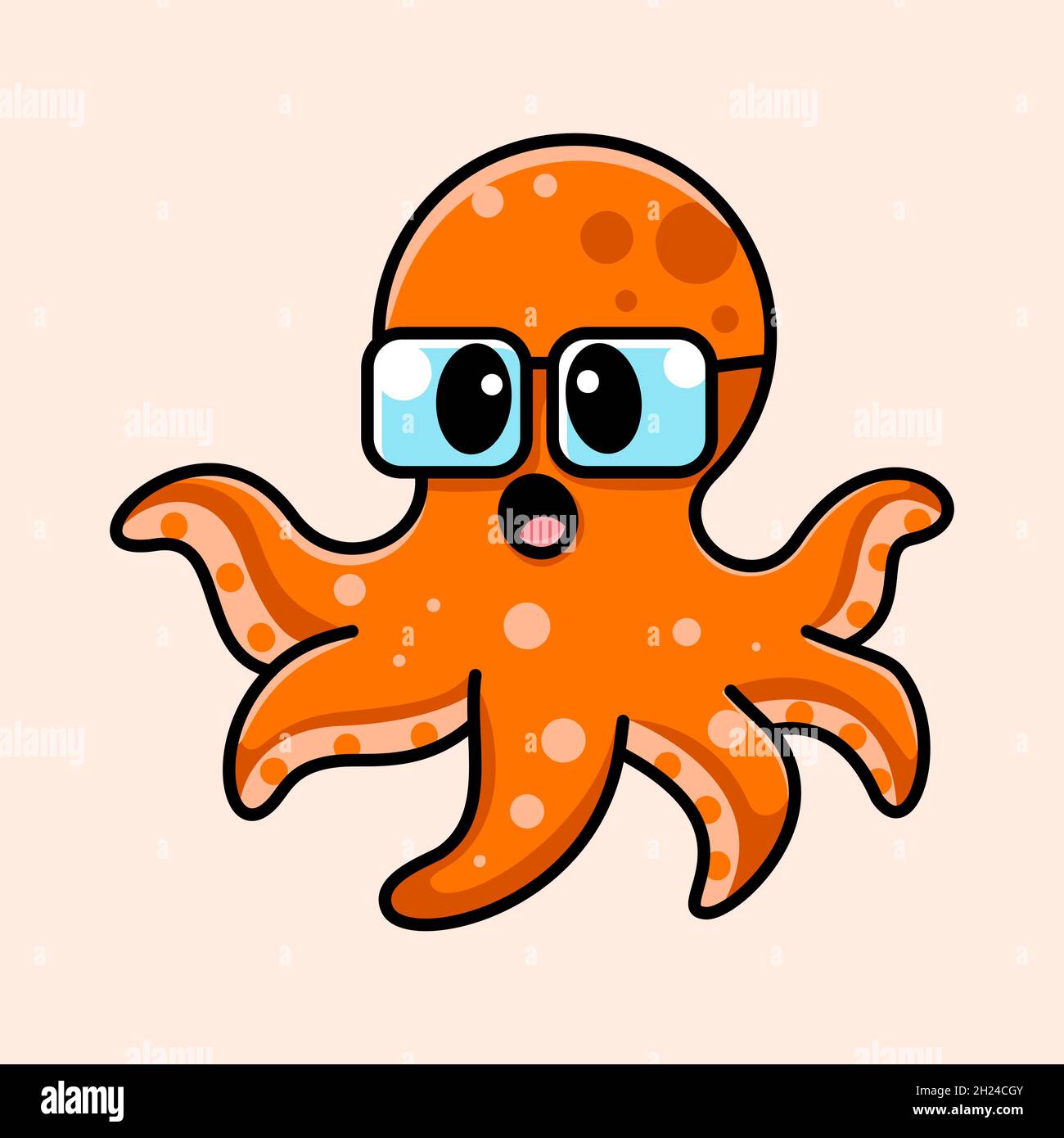 Fresh tentacles octopus on Stock Vector Images - Alamy