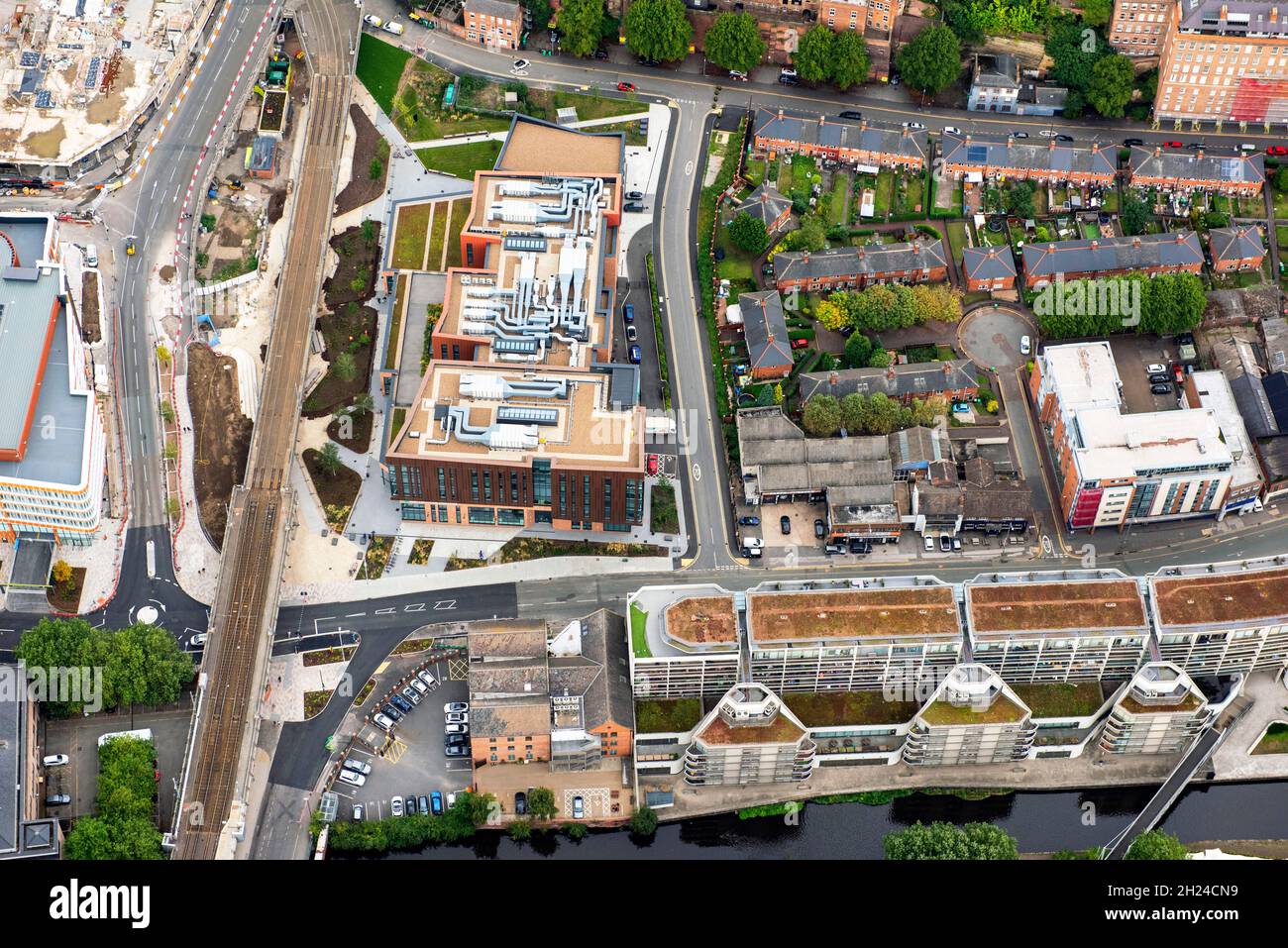 Nottingham station aerial hi-res stock photography and images - Alamy
