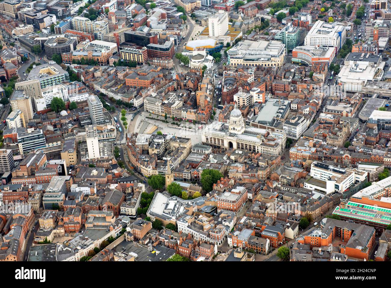 Aerial image of Nottingham City, Nottinghamshire England UK Stock Photo ...