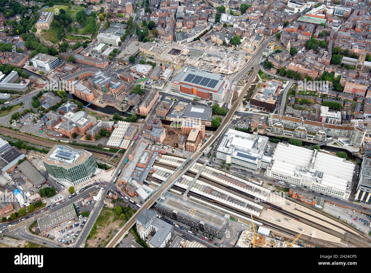 Aerial image of the South Side of Nottingham City, Nottinghamshire ...