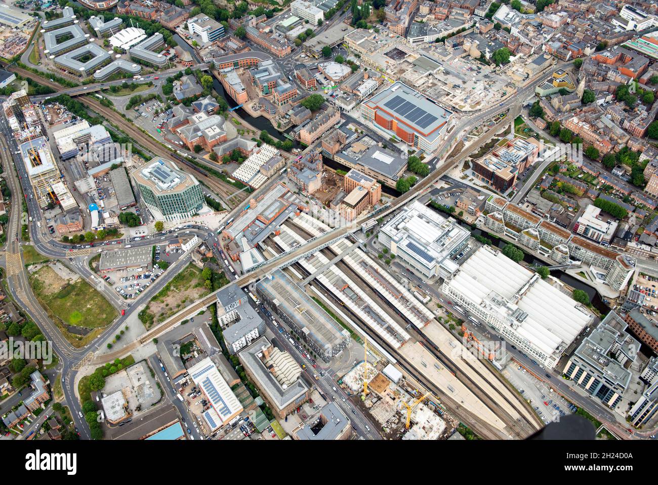 Aerial image of the South Side of Nottingham City, Nottinghamshire ...