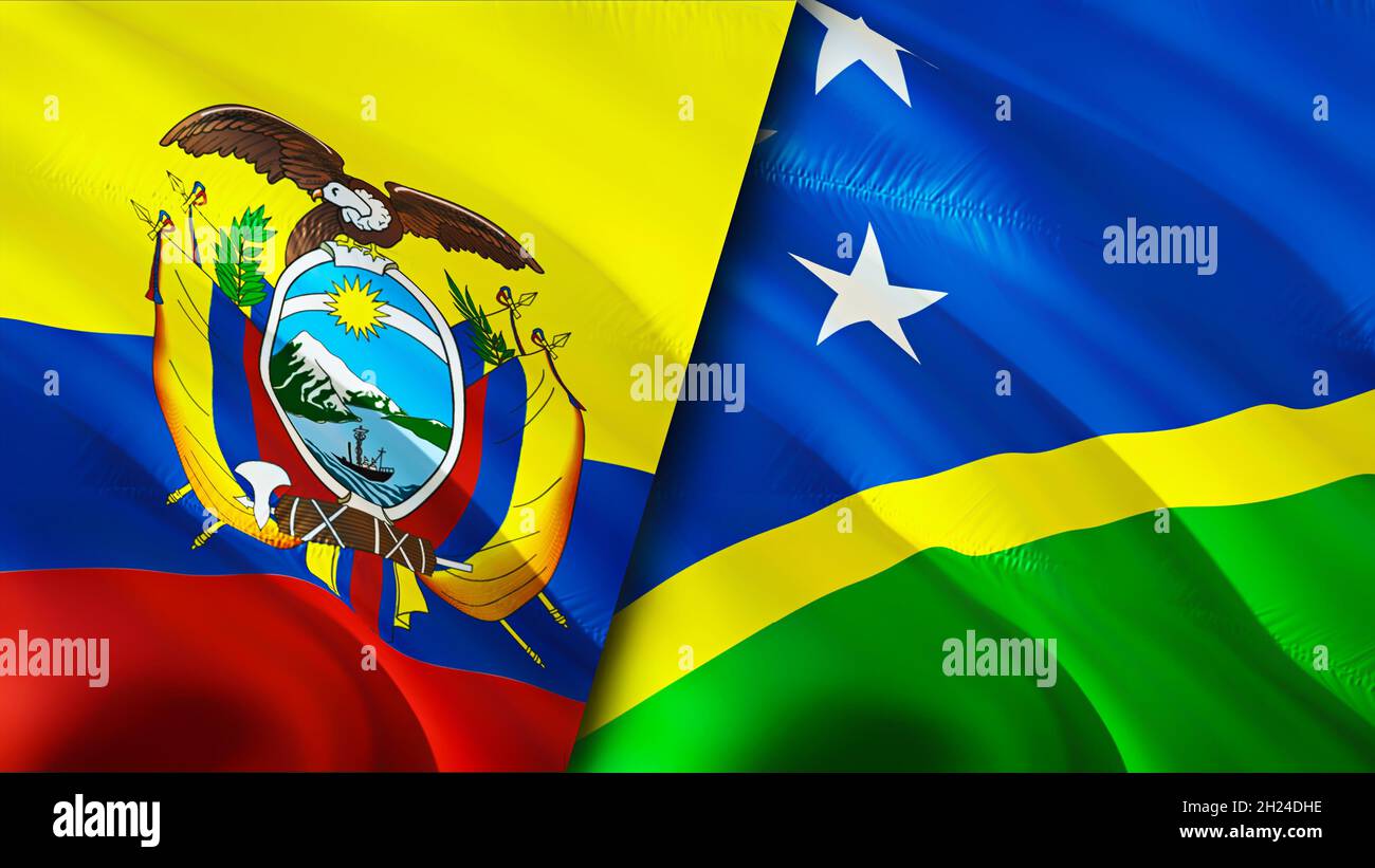 Ecuador solomon islands flag hi-res stock photography and images - Alamy