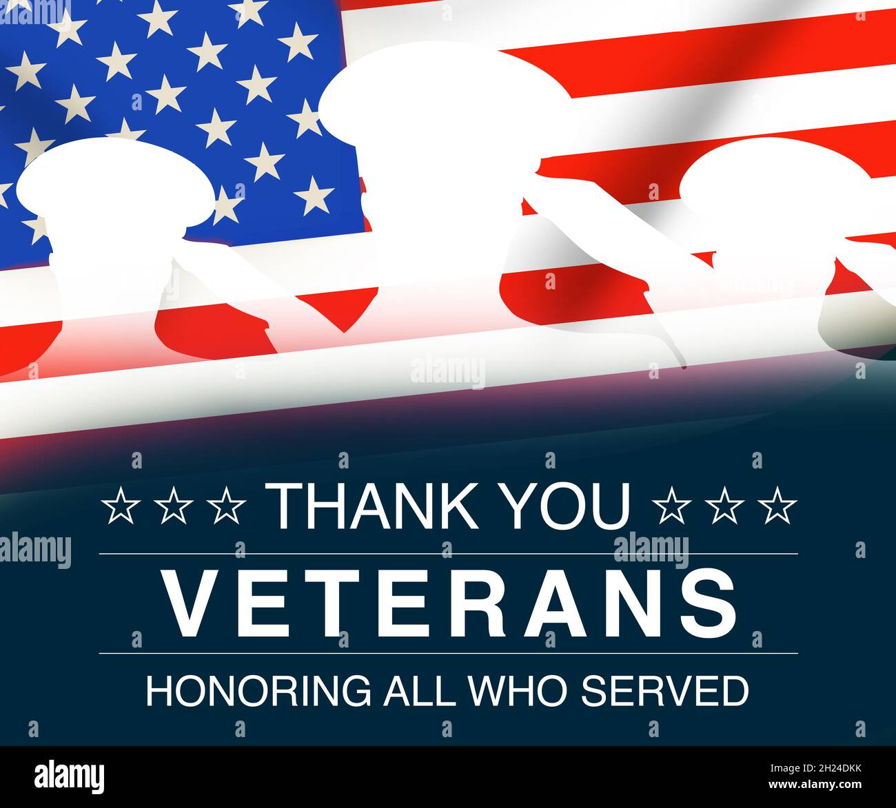 Thank you veterans Abstract Patriotic Background with American flag and ...