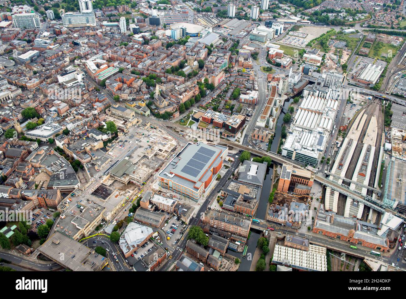 Aerial image of the South Side of Nottingham City, Nottinghamshire ...