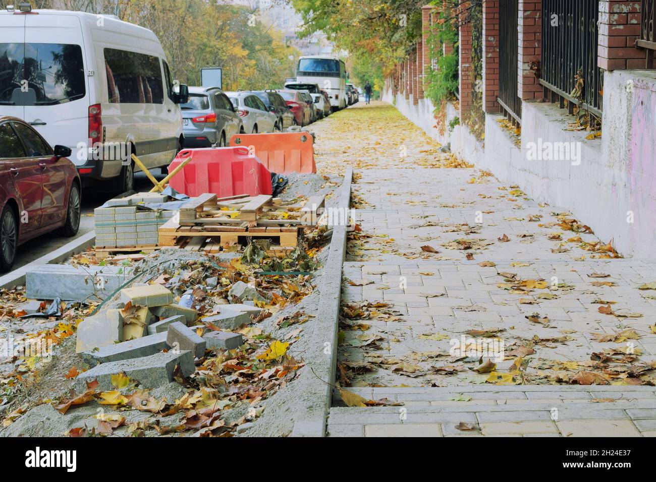 Pavement sidewalk footpath repairs hi-res stock photography and images ...