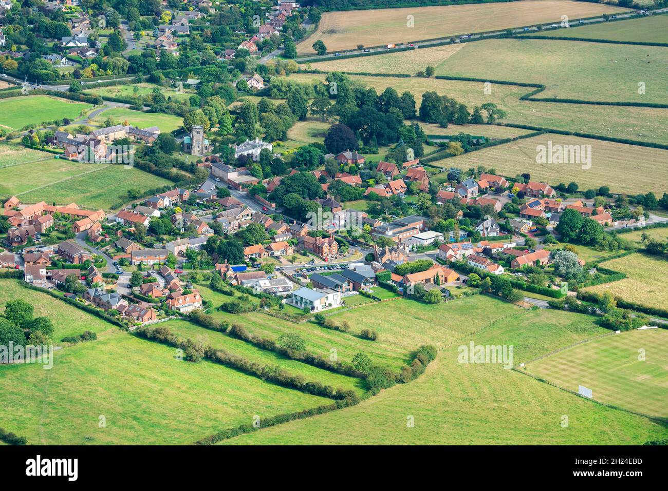 Aerial Image of Plumtree in Nottinghamshire England UK Stock Photo - Alamy
