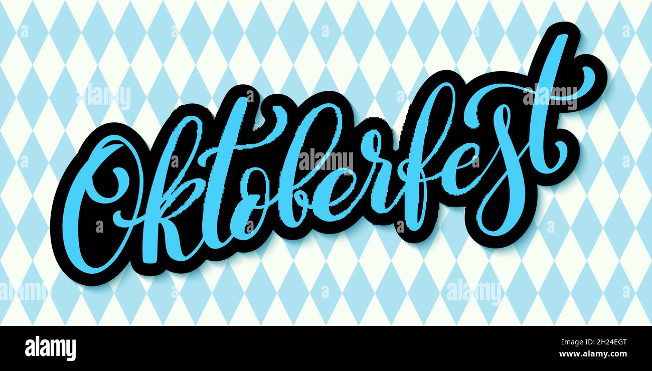 Oktoberfest celebration background. Happy Oktoberfest in German ...