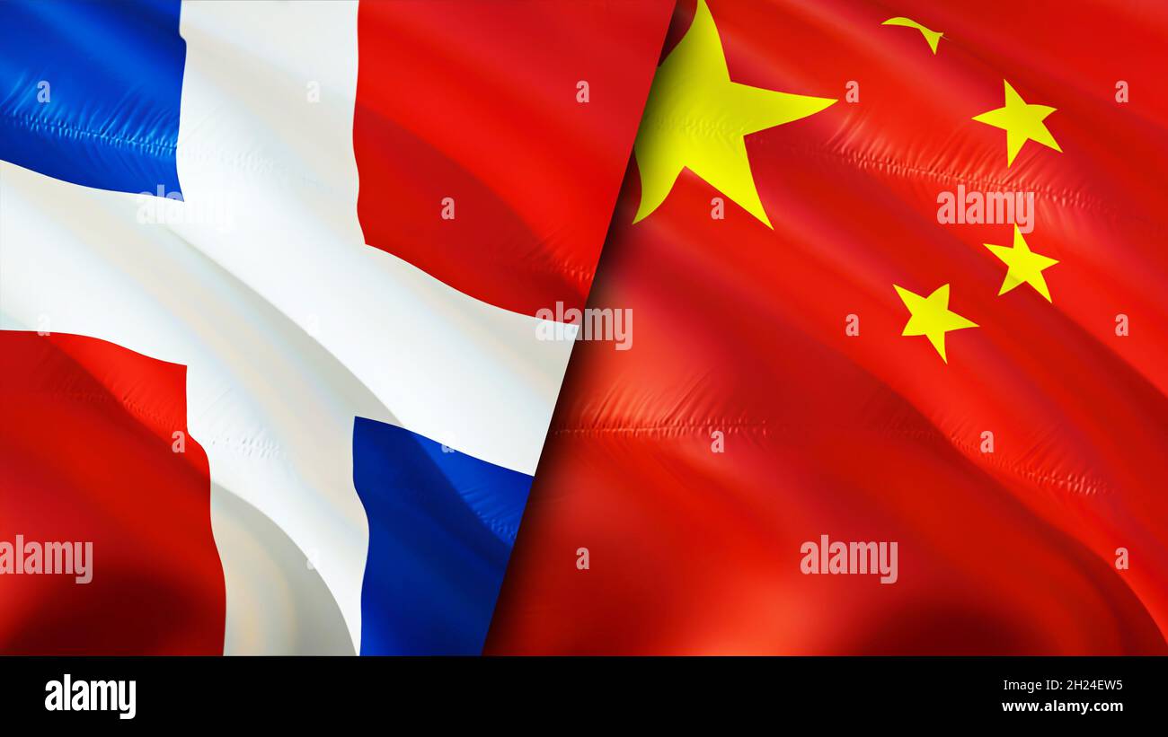 China dominican republic flag hi-res stock photography and images - Alamy