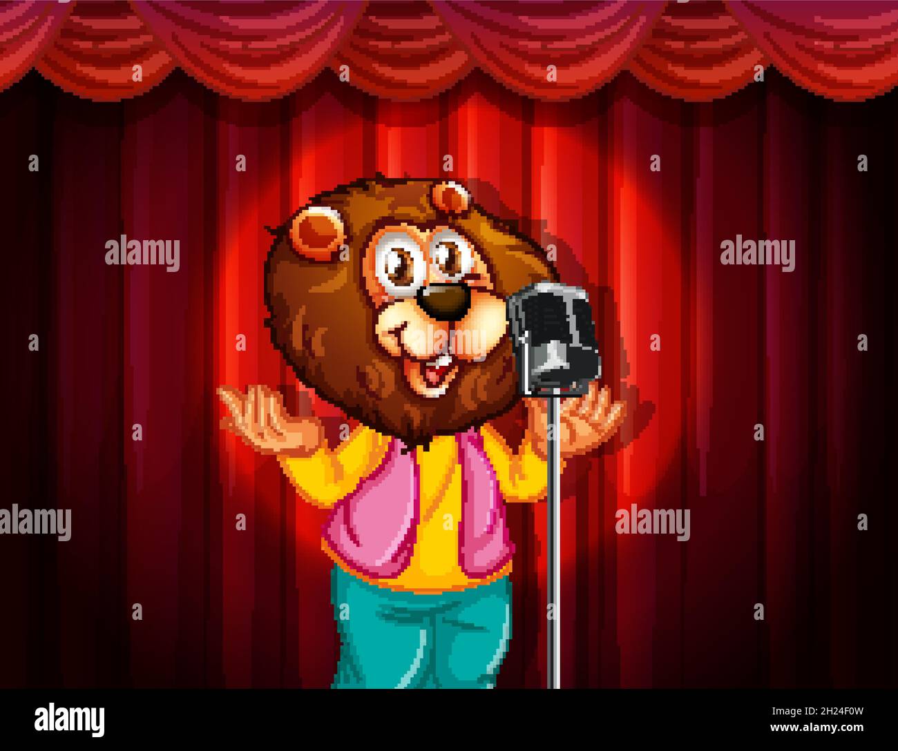 Lion singer Stock Vector Images - Alamy